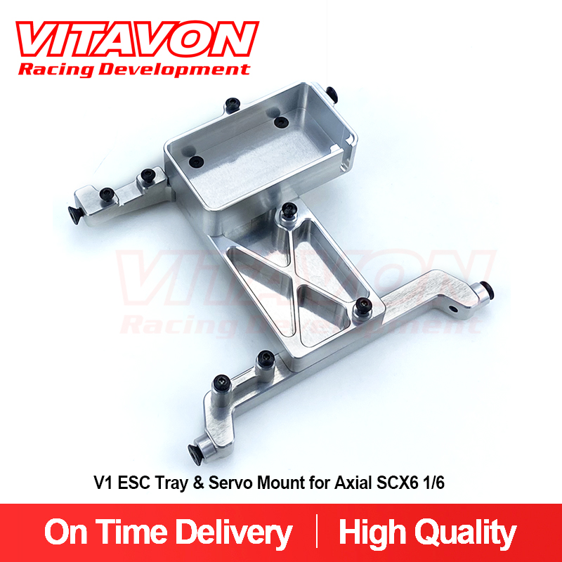 VitavonVITAVON CNC Alu7075 V1 ESC Tray & Servo Mount for Axial SCX6 ...