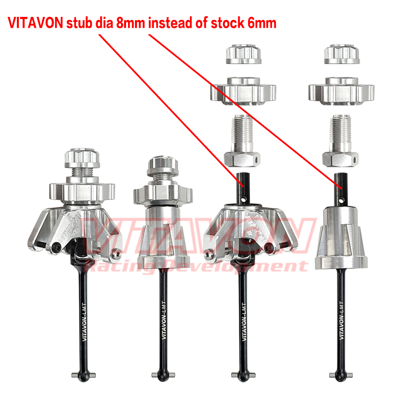 VitavonVitavon Strong Shaft kit Dia 8mm Stub For Losi LMT Grave Digger ...