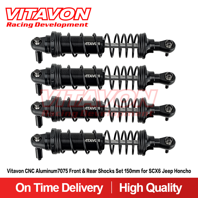 VitavonVitavon CNC Alu7075 Front & Rear Shocks Set 150mm for SCX6 Jeep ...
