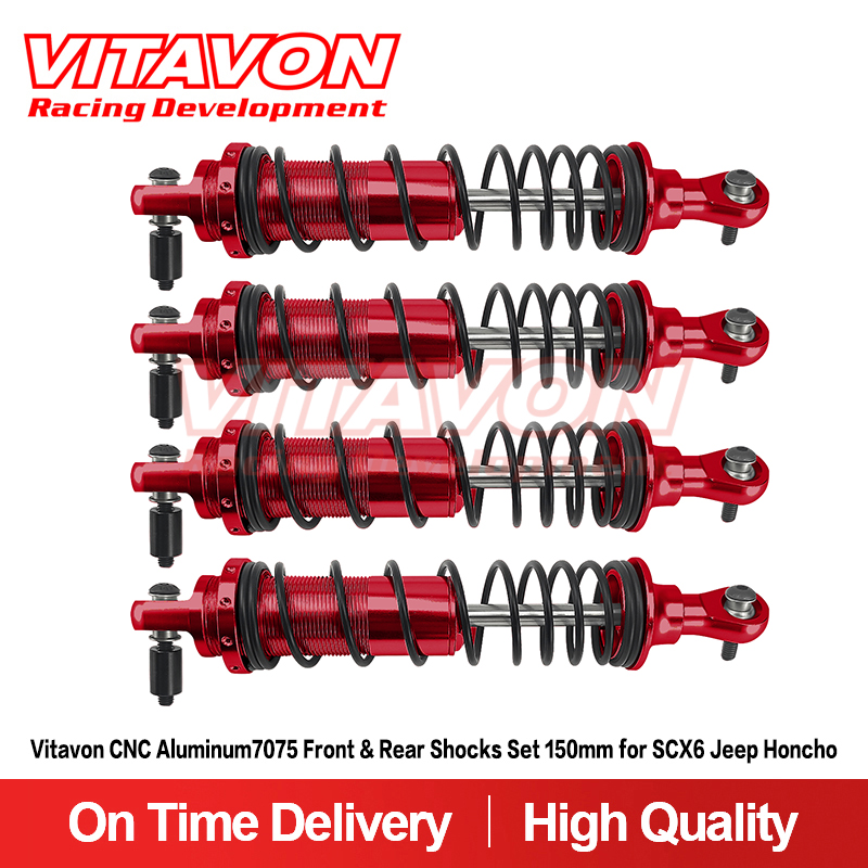 VitavonVitavon CNC Alu7075 Front & Rear Shocks Set 150mm for SCX6 Jeep ...
