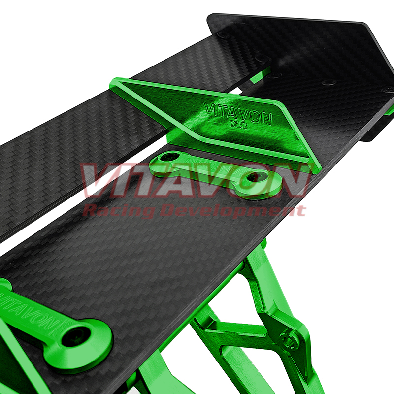 VitavonVITAVON Adjustable Carbon Fiber Wing And Wing Mount For Traxxas ...