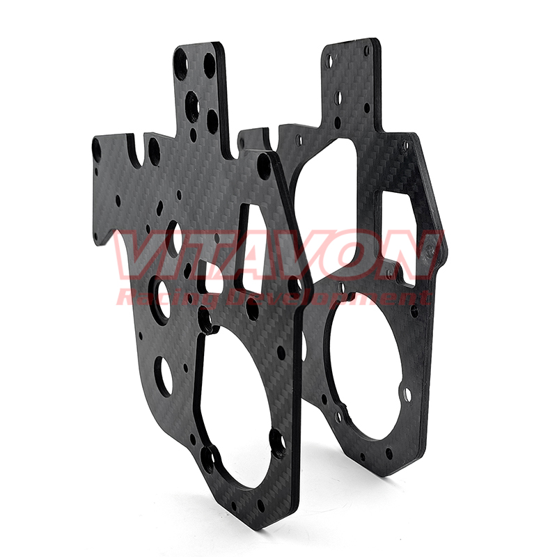 VitavonVITAVON CNC Real Carbon Chassis Plate Set For LOSI Promoto ...