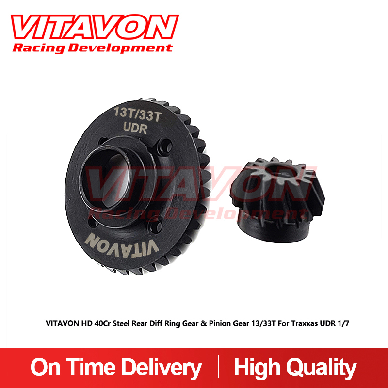 VitavonVITAVON HD Steel 40Cr Rear Diff Ring Gear & Pinion Gear 13/33T ...