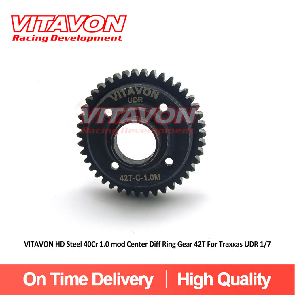 VitavonVITAVON HD Steel 40Cr 1.0 Mod Center Diff Ring Gear 42T For Traxxas UDR 1/7 - Vitavon