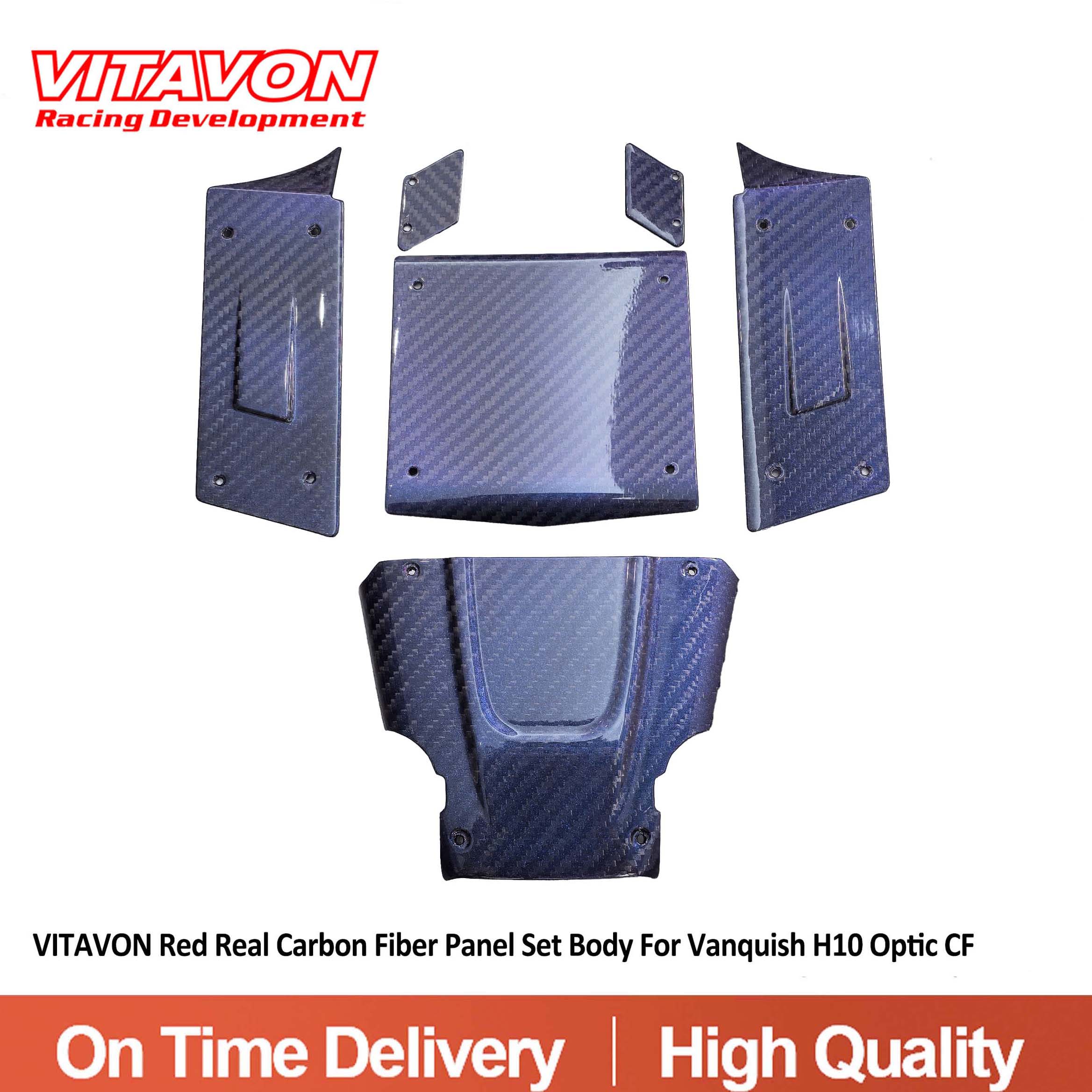 VitavonVITAVON Real Carbon Fiber Panel Set Body For Vanquish H10 Optic ...