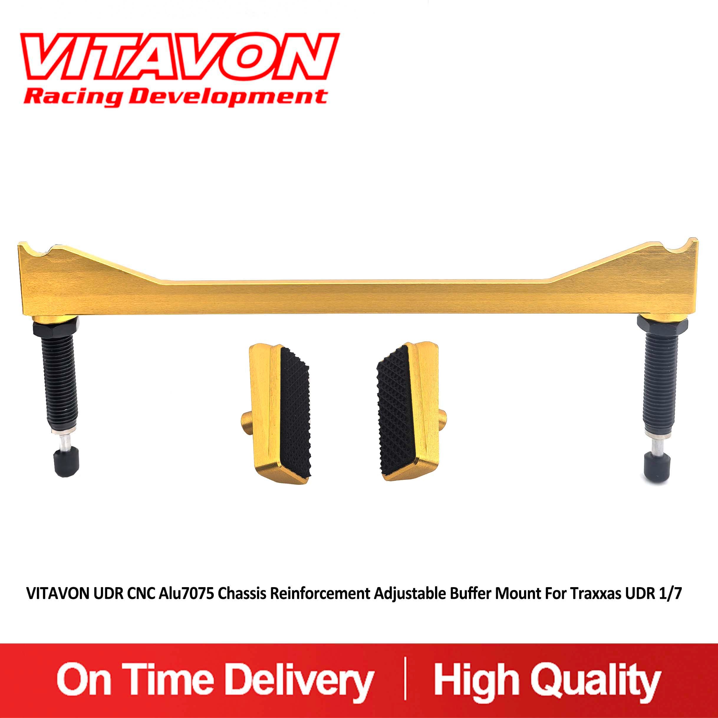 VitavonVITAVON UDR CNC Alu7075 Chassis Reinforcement Adjustable Buffer ...